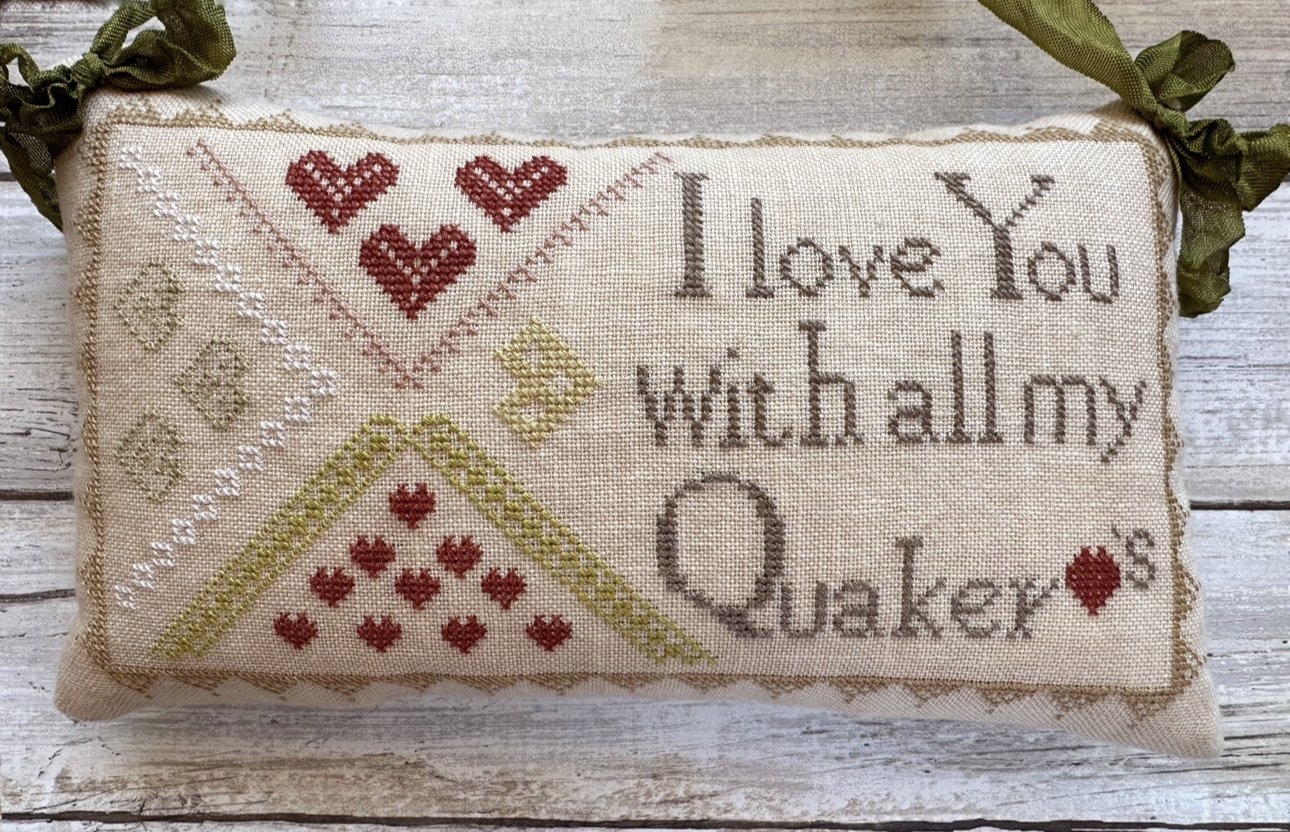 All My Quaker Hearts | Lucy Beam – TopKnot Stitcher Shop