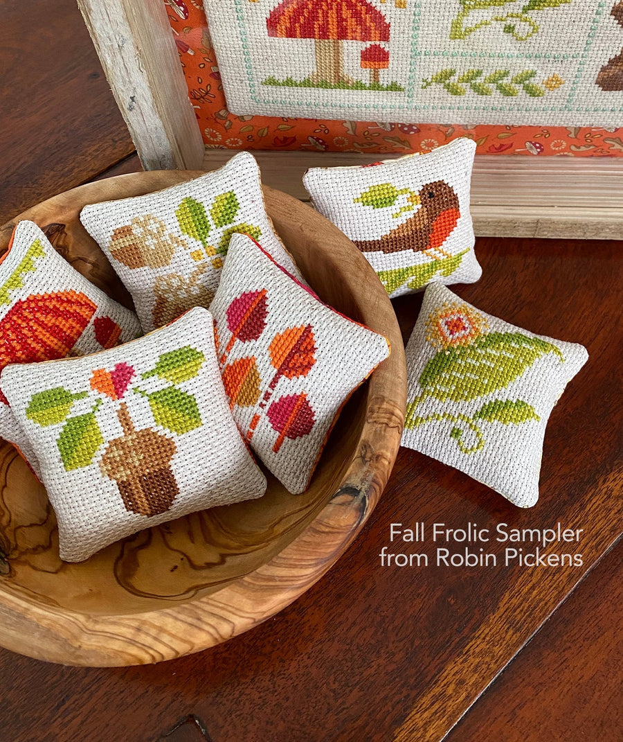 Fall Frolic Sampler | Robin Pickens – TopKnot Stitcher Shop