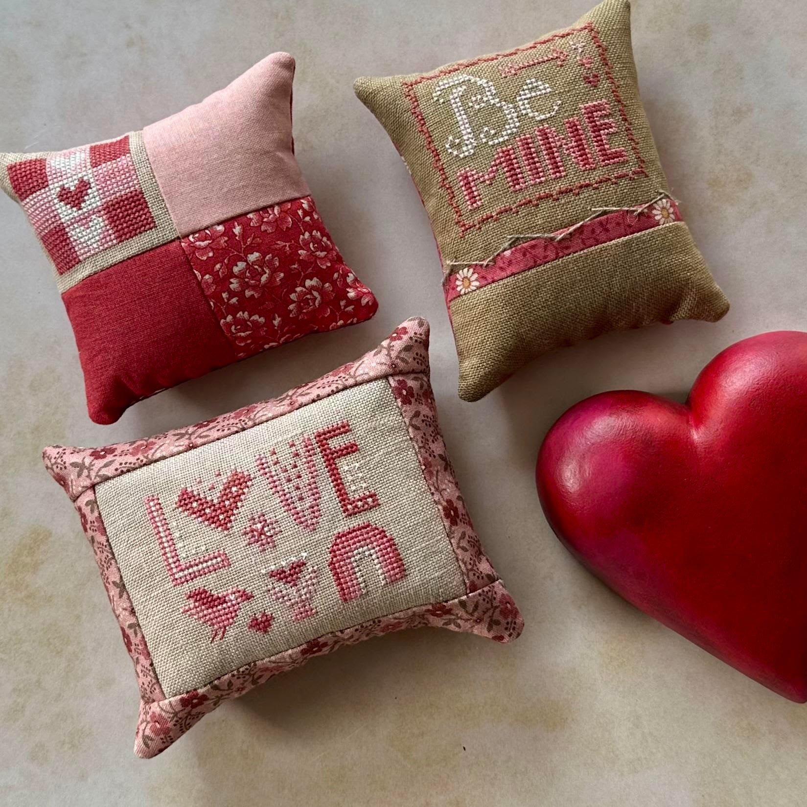 Love Triangle | Heart in Hand – TopKnot Stitcher Shop