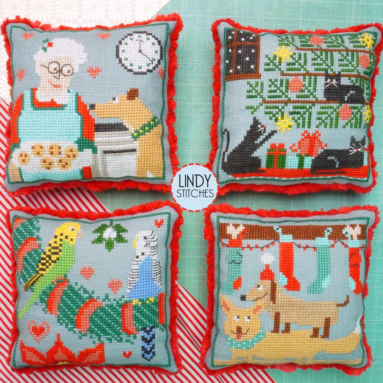Snowy Snuggles Scrapbook | Lindy Stitches – TopKnot Stitcher Shop