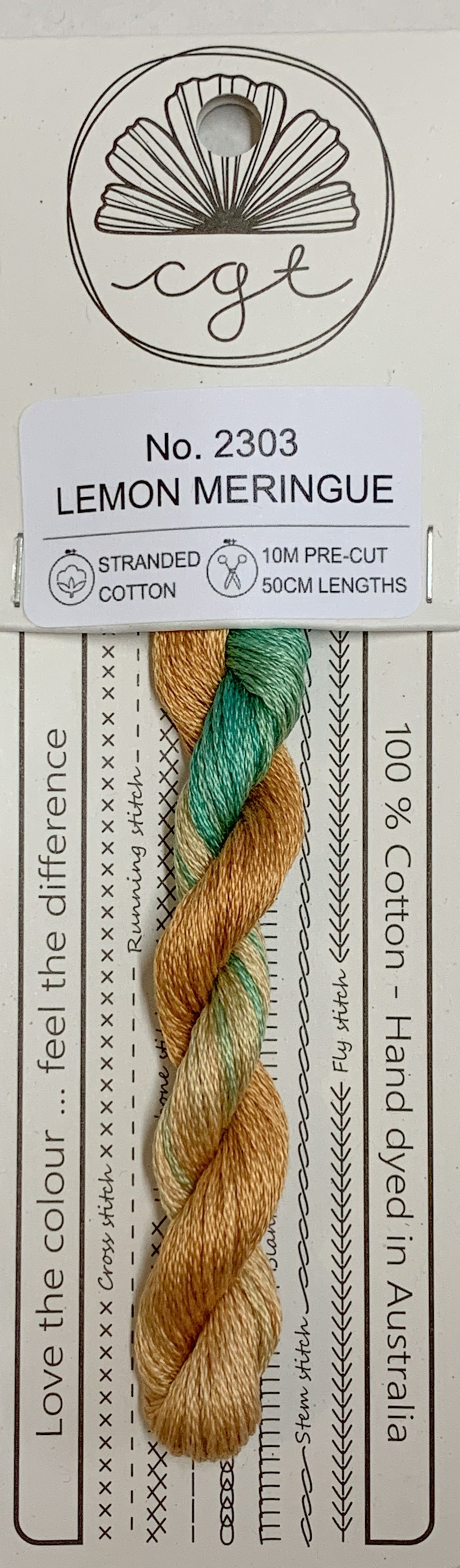 Lemon Meringue | Cottage Garden Threads – TopKnot Stitcher Shop