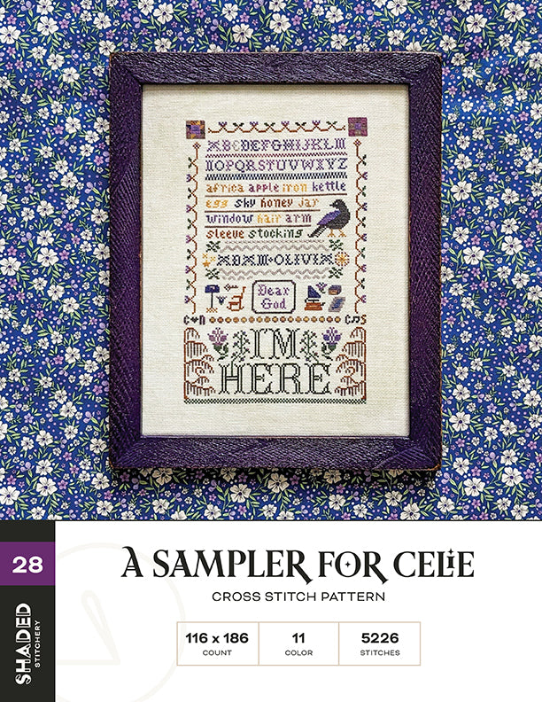 A Sampler for Celie | Shaded Stitchery – TopKnot Stitcher Shop