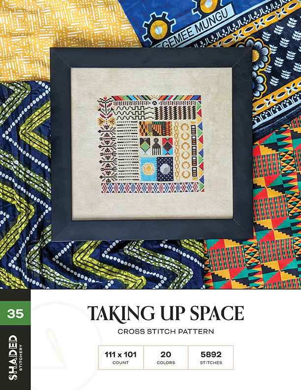 Taking Up Space | Shaded Stitchery – TopKnot Stitcher Shop